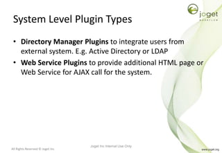 Joget Workflow v5 Training Slides - Module 15 - Introduction to Plugin Architecture | PPT