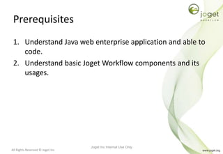 Joget Workflow v5 Training Slides - Module 15 - Introduction to Plugin Architecture | PPT