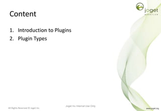 Joget Workflow v5 Training Slides - Module 15 - Introduction to Plugin Architecture | PPT