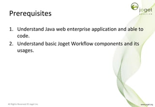 Joget Workflow v6 Training Slides - 15 - Introduction to Plugin Architecture | PPT