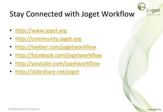 Joget Workflow v6 Training Slides - 15 - Introduction to Plugin Architecture | PPT