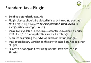 Joget Workflow v6 Training Slides - 15 - Introduction to Plugin ...