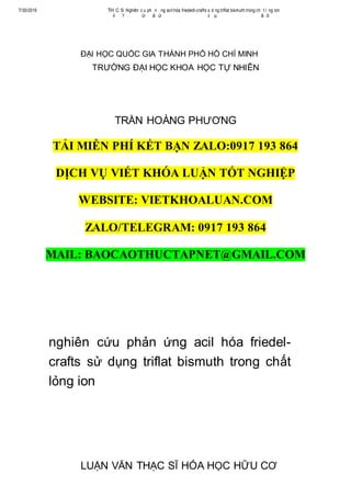 Luận văn thạc sĩ trường đại học khoa học tự nhiên, 9 ĐIỂM | PDF