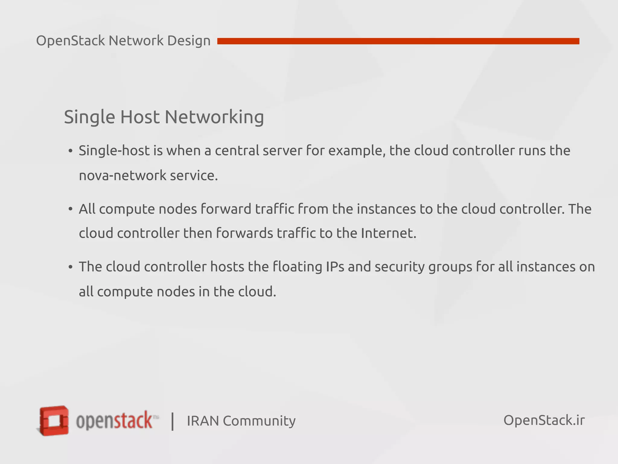Mastering OpenStack - Episode 15 - Network Design | PPT