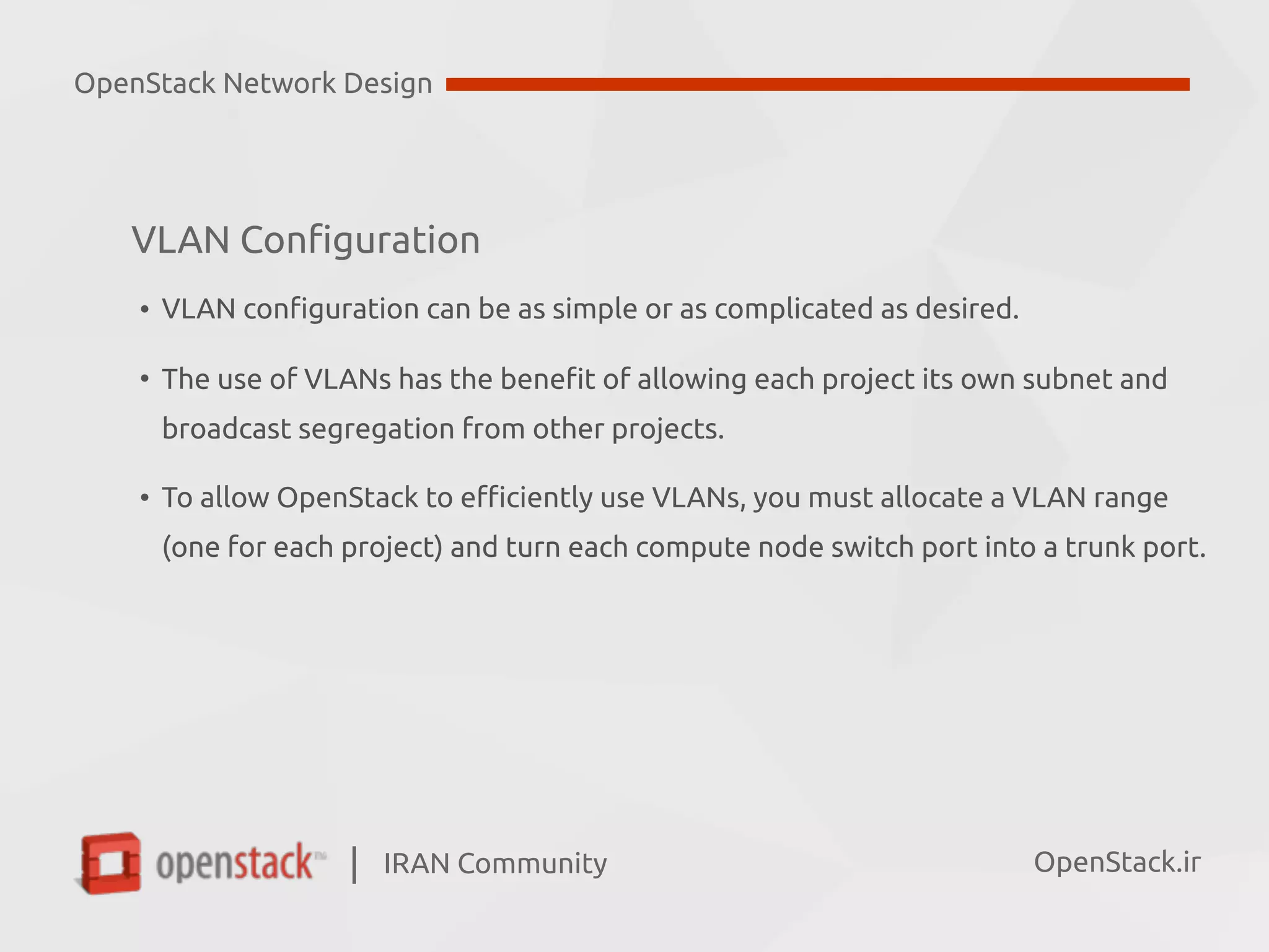 Mastering OpenStack - Episode 15 - Network Design | PPT