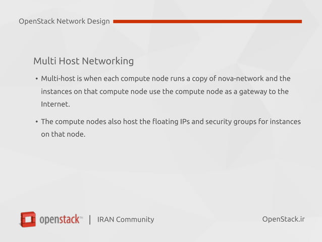 Mastering OpenStack - Episode 15 - Network Design | PPT
