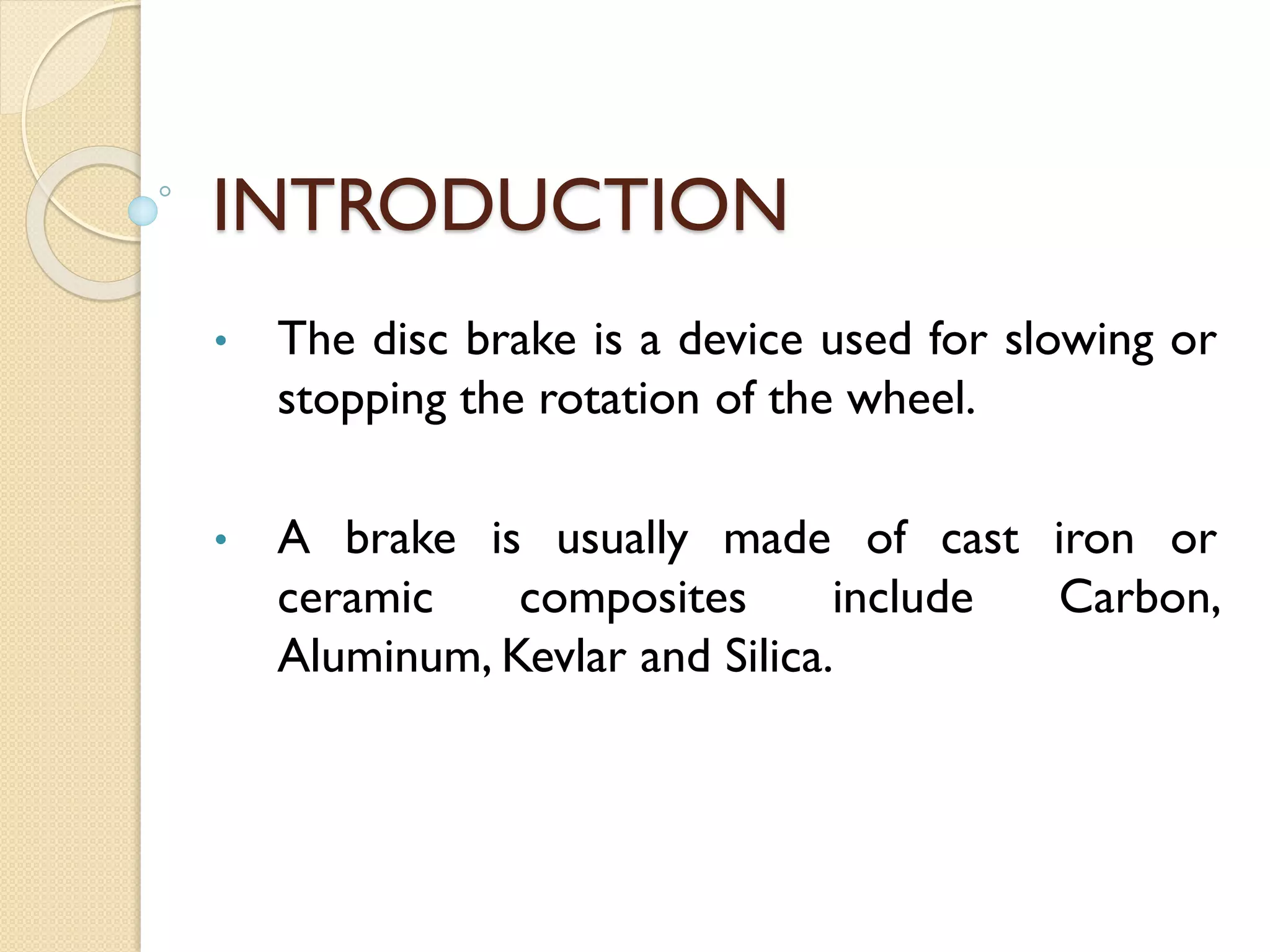 DESIGN AND ANALYSIS OF DISC BRAKES | PDF