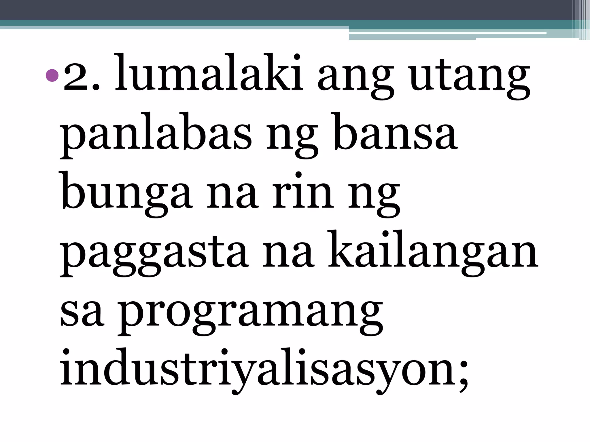 15. mga suliranin at programa sa industriya at pangangalakal | PPTX