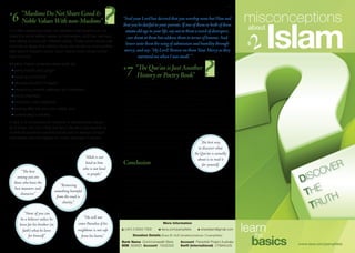 Misconceptions In Islam pamphlet 2/2 | PPT