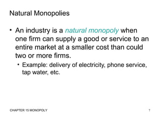 15 monopoly (1) | PPT | Large Business | Business