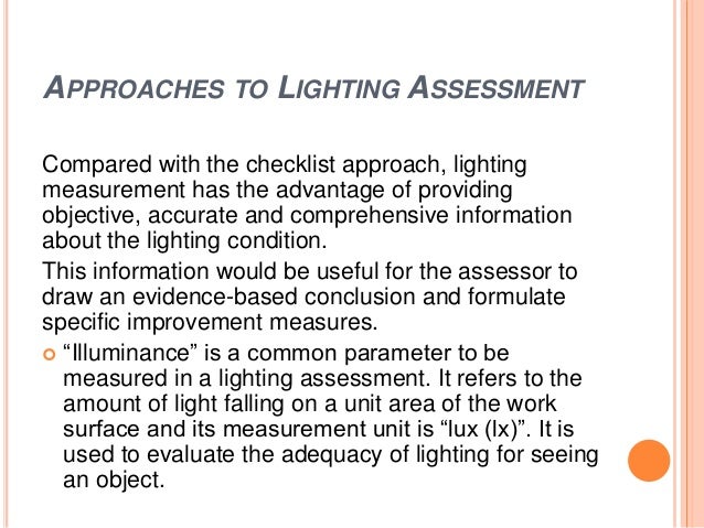 15 ms-07 lighting assessment
