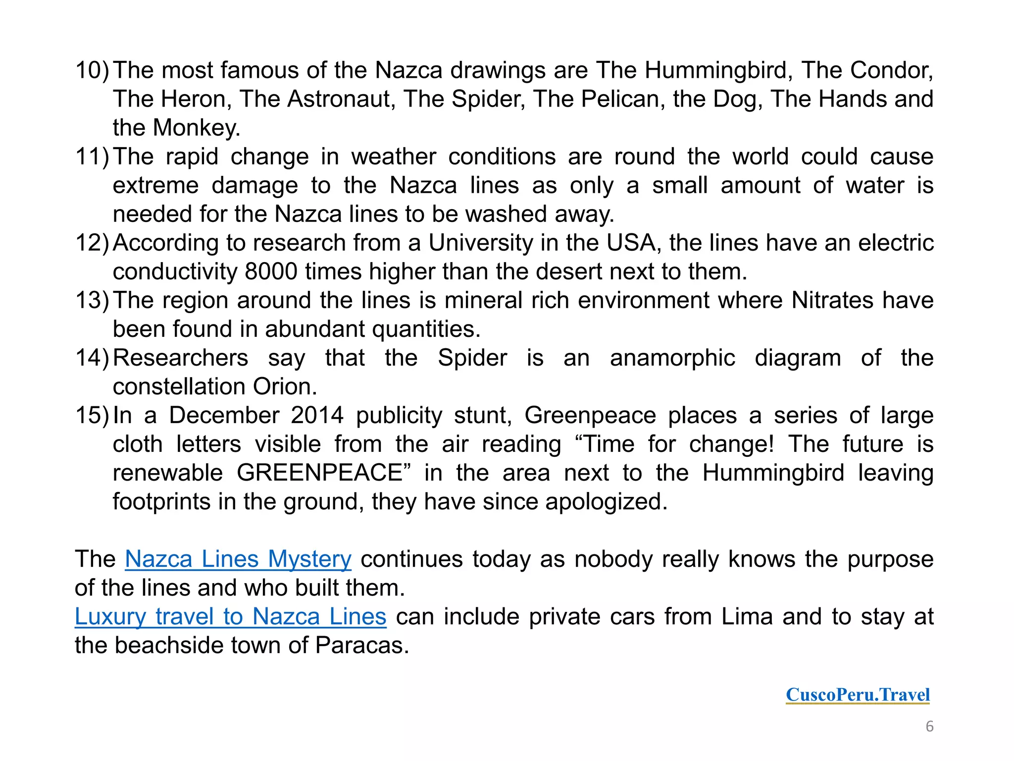 15 Nazca lines facts you might not know | PPTX