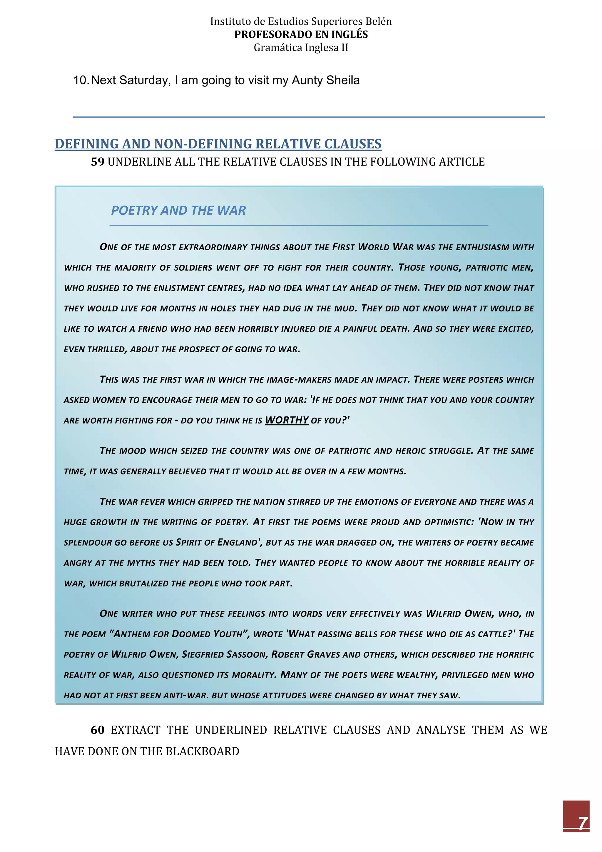15 - Non-Defining Relative Clauses | PDF
