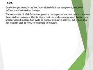 Nuclear Export Control Regimes | PPTX | Arms & Ammunition | Sensitive ...