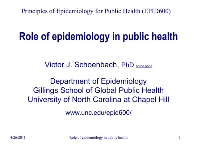 15 Role of epidemiology in public health | PPTX