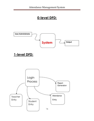 15.project attendence managemnt system | PDF