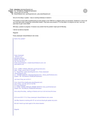15 re technical problem notification-1 | PDF