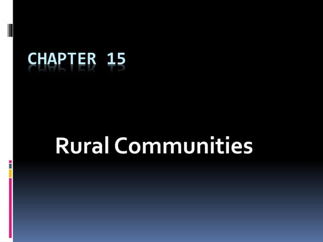 RURAL COMMUNITIES IN THE PHILIPPINES FM1 | PPTX