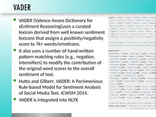 sentiment analysis using machine learning | PPTX