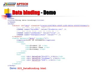 15. session 15 data binding | PPT