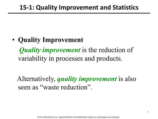 15- Statistical Quality Control.ppt | Business | Business and Finance