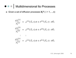 Stochastic Calculus Main Results | PDF | Physics | Science
