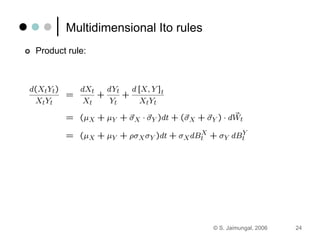 Stochastic Calculus Main Results | PDF