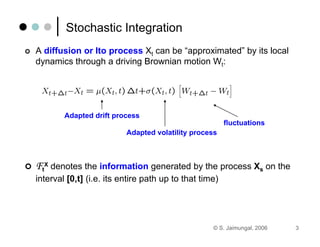 Stochastic Calculus Main Results | PDF