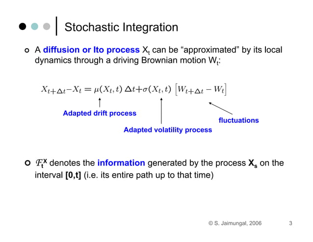 Stochastic Calculus Main Results | PDF | Physics | Science