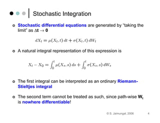 Stochastic Calculus Main Results | PDF | Physics | Science