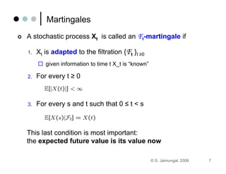 Stochastic Calculus Main Results | PDF