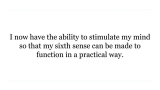 Think and Grow Rich Power Affirmations - Chapter 13 The Brain | PPT