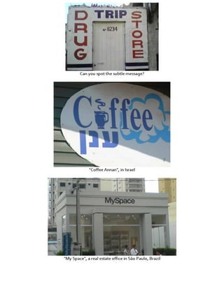 15 Unexpected Store Names | PDF