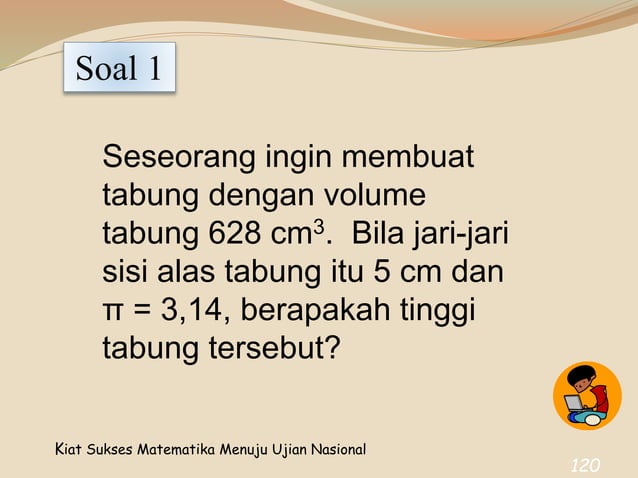 VOLUM DAN LUAS SISI bangun ruang tabung 1 | PPT
