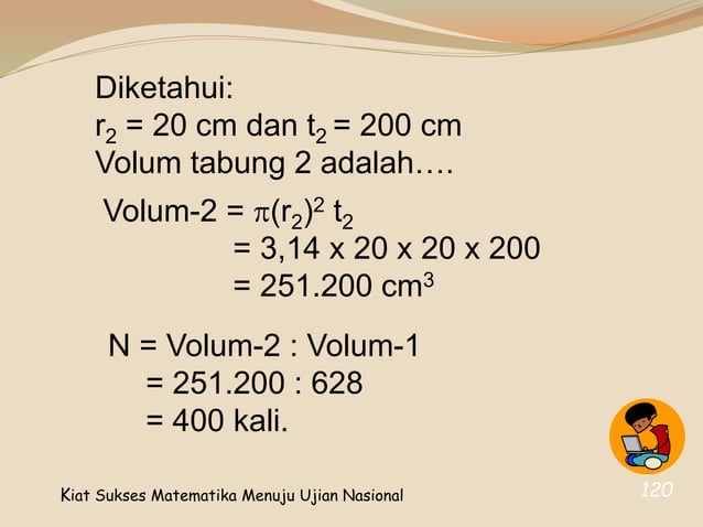 VOLUM DAN LUAS SISI bangun ruang tabung 1 | PPT