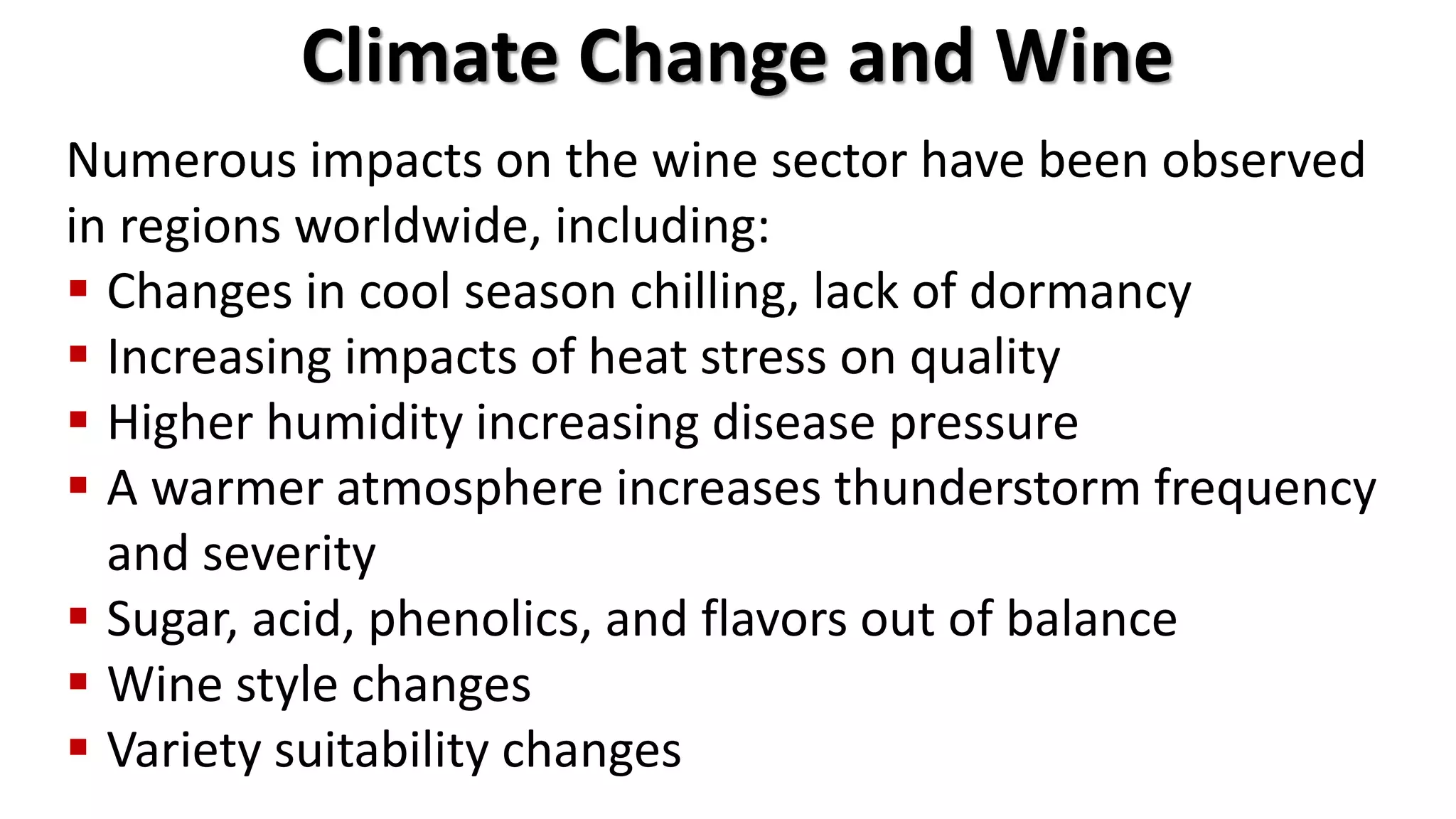 "Vineyard and climate change" by Gregory Jones | PPT | Free Download