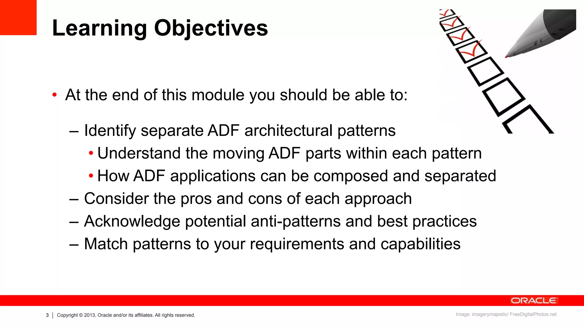 Oracle ADF Architecture TV - Design - ADF Architectural Patterns | PPT