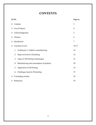 Report on 3D printing , types, application, challenges | PDF