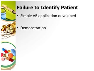 Procedural Error Identification in Ward-based Drug Dispensing via RFID ...