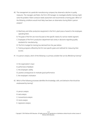 Fundamentals of Human Resource Management 7th Edition Noe Test Bank | PDF