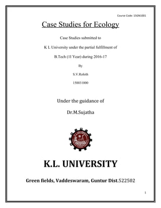 A project on Ecology case studies | DOC