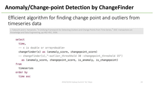 Hivemall: Scalable machine learning library for Apache Hive/Spark/Pig | PPT