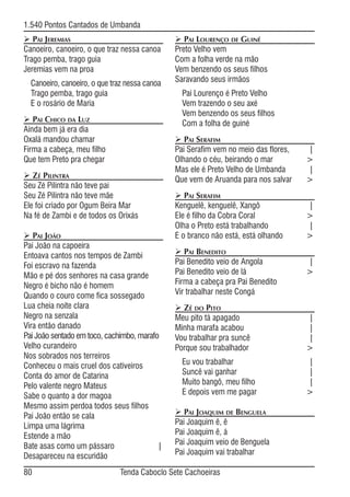 Pontos Cantados de Umbanda - 1500 pontos | PDF