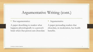 ANES 1501 PPT - M3: Creating an Academic Argument | PPTX | Children\'s ...