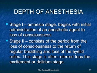 ANES 1501 PPT - M4:The Surgical Experience | PPT