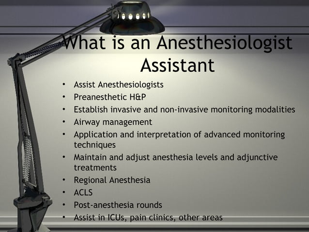ANES 1501 PPT - M5: Spotlight on Professions The Anesthesia Care Team | PPT