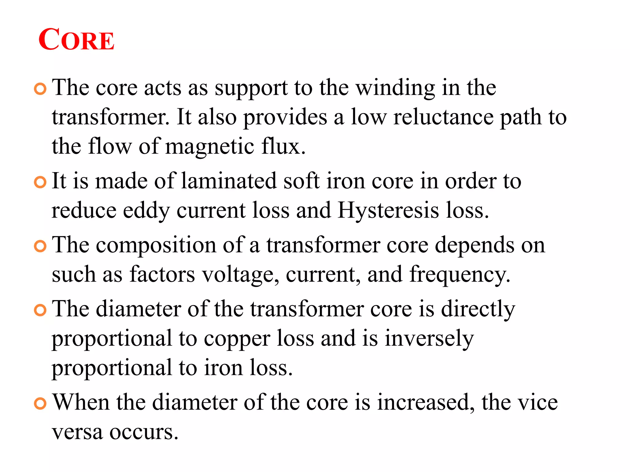 parts of transformer | PPTX