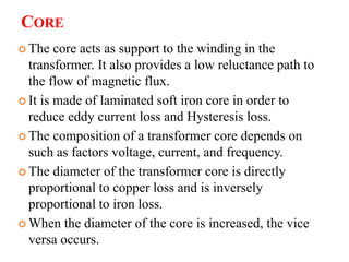 parts of transformer | PPTX