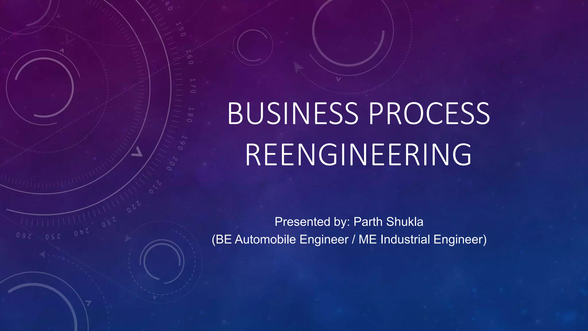 Business Process Re-engineering (BPR) | PPTX