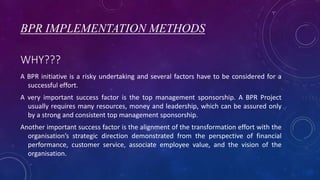 Business Process Re-engineering (BPR) | PPTX